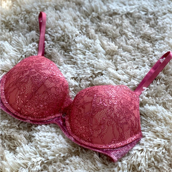 Victoria's Secret | Other | Very Sexy Lace Shimmer Pushup Bra | Poshmark